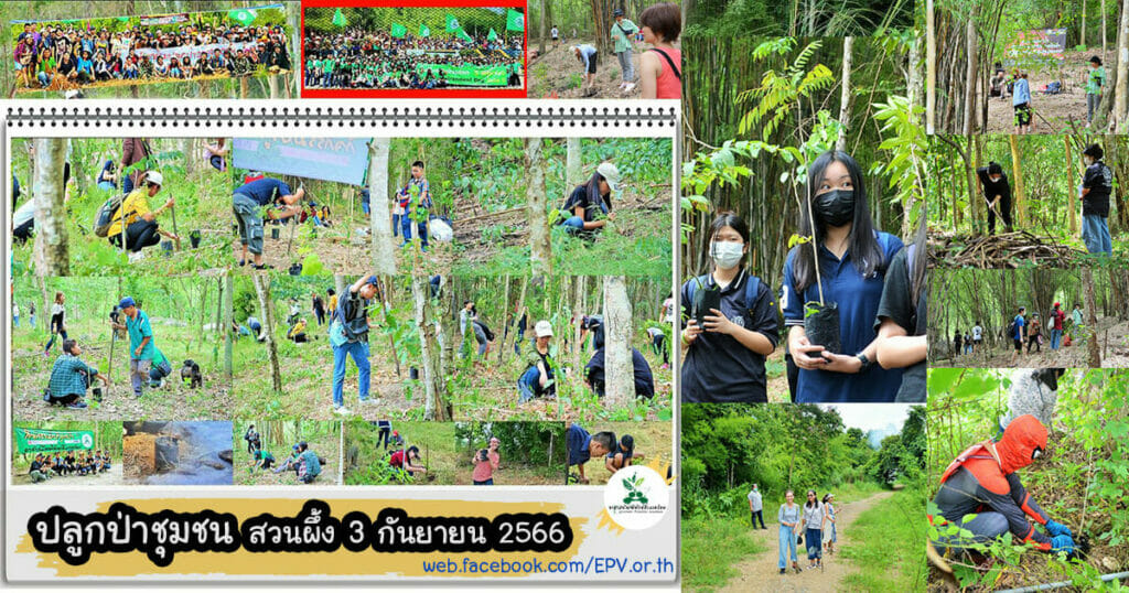 ปลูกป่าชุมชน 3 กันยายน 2566 - CAMPHUB
